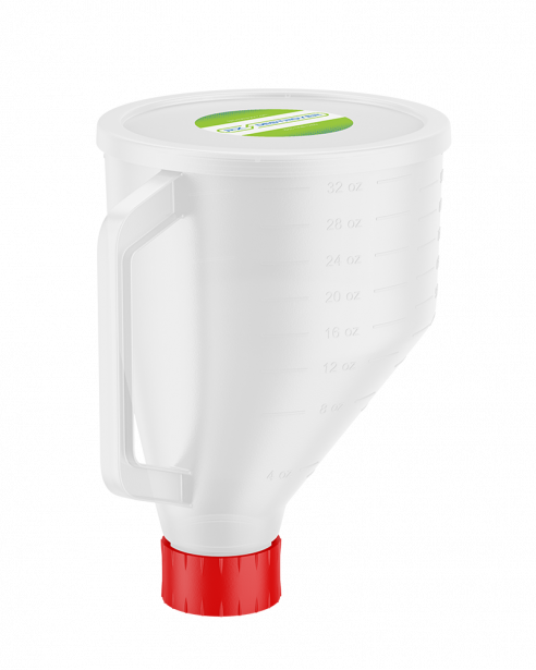 Funnel, 32oz W/Lid Secures to 16oz, 64oz,1gal - RXFUN32 - Rx Destroyer